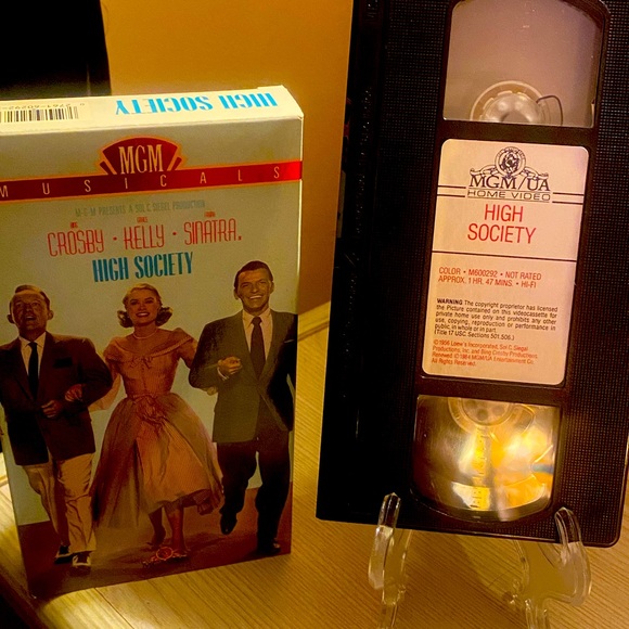 Media | High Society Vhs 1994 Remastered Bing Crosby Grace Kelly Frank ...